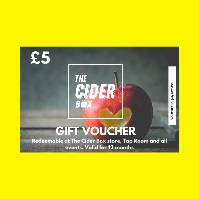 £5 GIFT VOUCHER! – The Cider Box Store